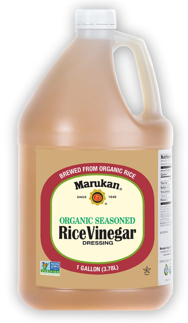 Marukan Organic Seasoned Rice Vinegar, 1 Gallon (Pack of 1 ...