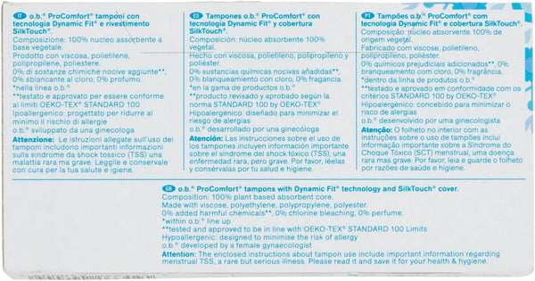 O.B. ProComfort Normal Tampons 16 Pack 16 Units 50 g - Fulfillment Center