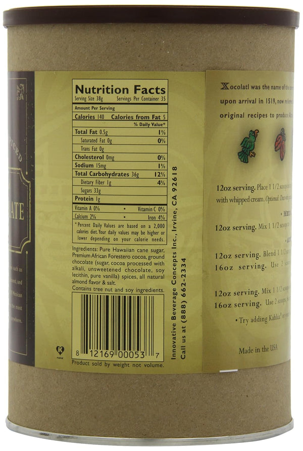 MOCAFE Azteca D'Oro 1519 Mexican Spiced Ground Chocolate, 3-Pound Tins ...