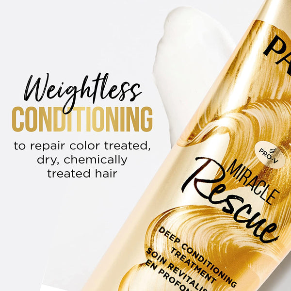 Pantene Hair Mask, Miracle Rescue Deep Conditioning Treatment, Hydrate ...